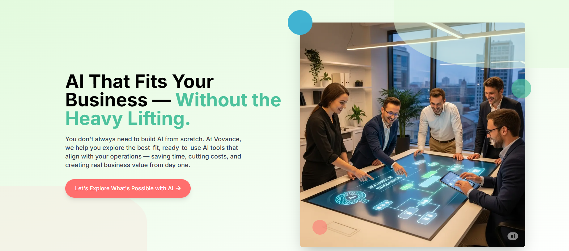 AI Implementation Services That Put People First | Vovance